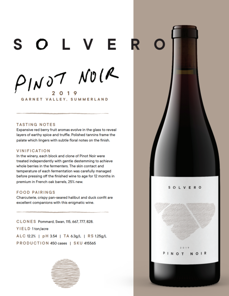 Tech Sheets - Solvero Wines